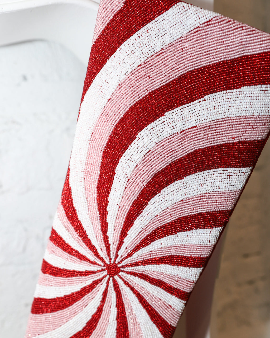Swirl Stocking Red, Light Pink and White – Island to East Side