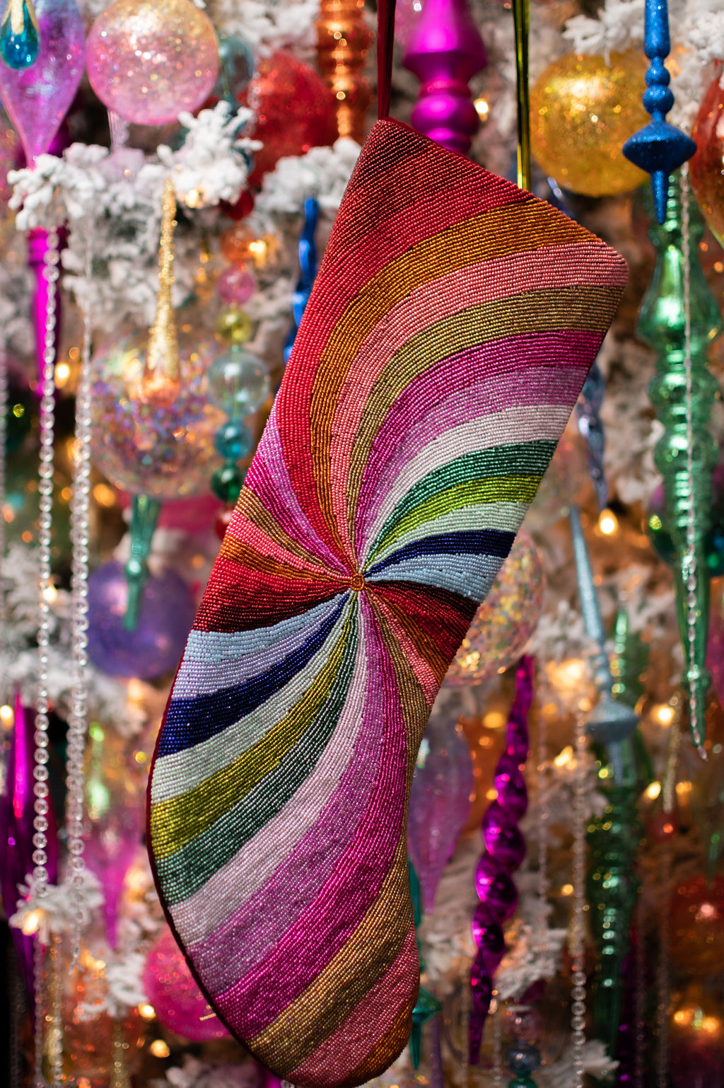 Rainbow Swirl Stocking – Island to East Side